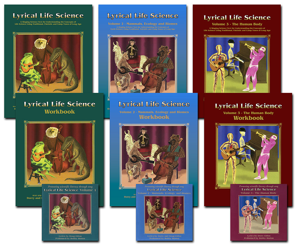 Lyrical Life Science: Volumes 1-3 - Print books with CDs – Lyrical Learning